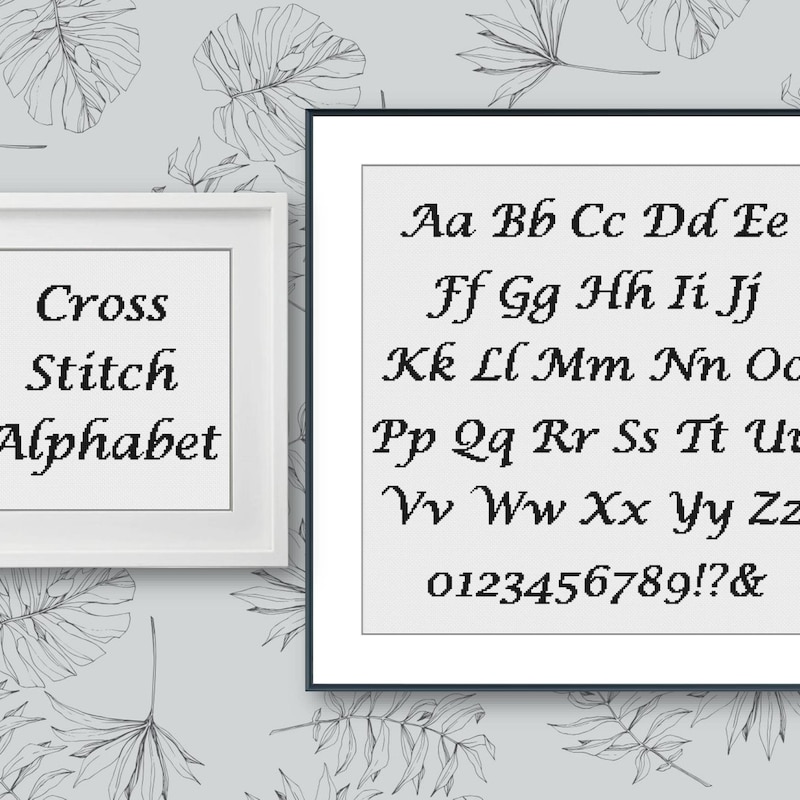 Cross Stitch Alphabet Pattern - Etsy