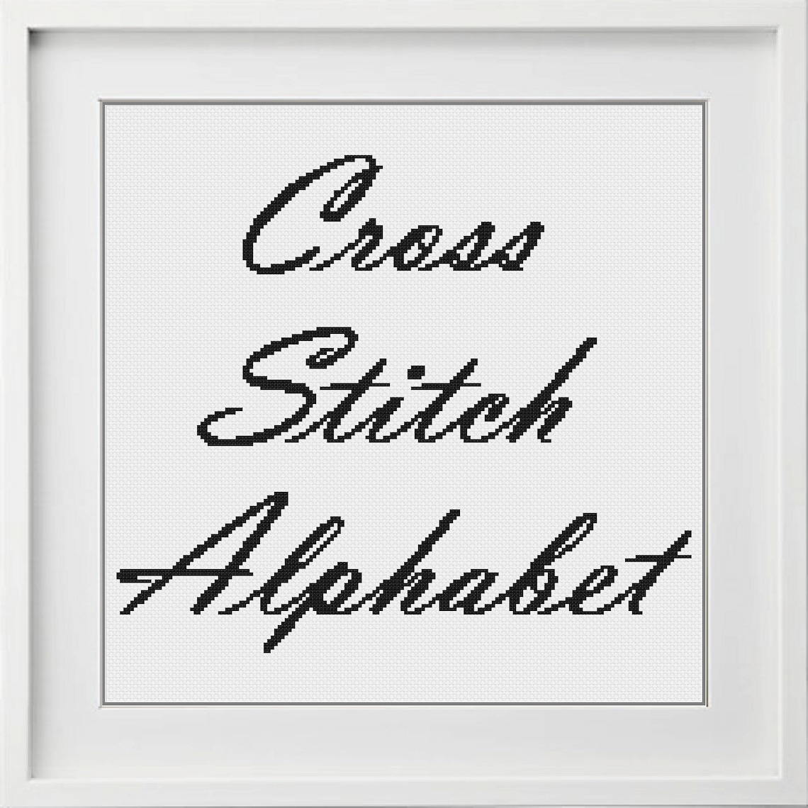 Cursive Cross Stitch Alphabet Pattern Handwriting Cross - Etsy