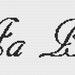Fancy Cursive Cross Stitch Alphabet Pattern, Handwriting Cross Stitch ...