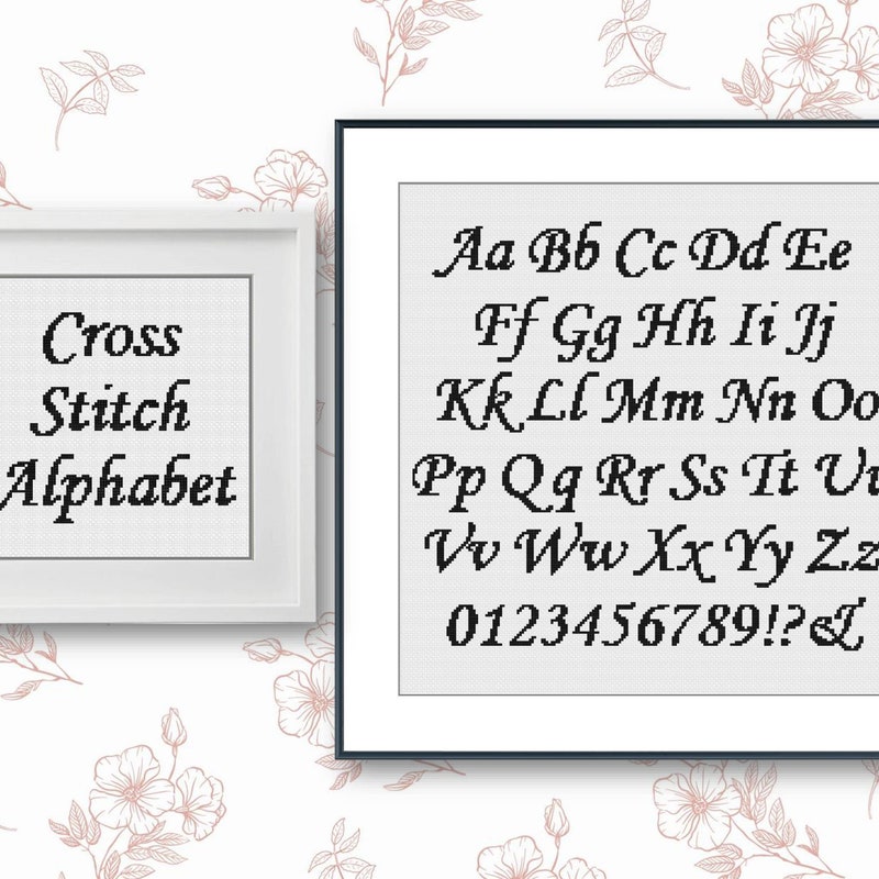 Cursive Cross Stitch - Etsy
