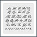 Fancy Cursive Cross Stitch Alphabet Pattern, Handwriting Cross Stitch ...