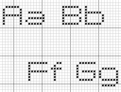 Modern Cross Stitch Alphabet Pattern Easy Cross Stitch - Etsy