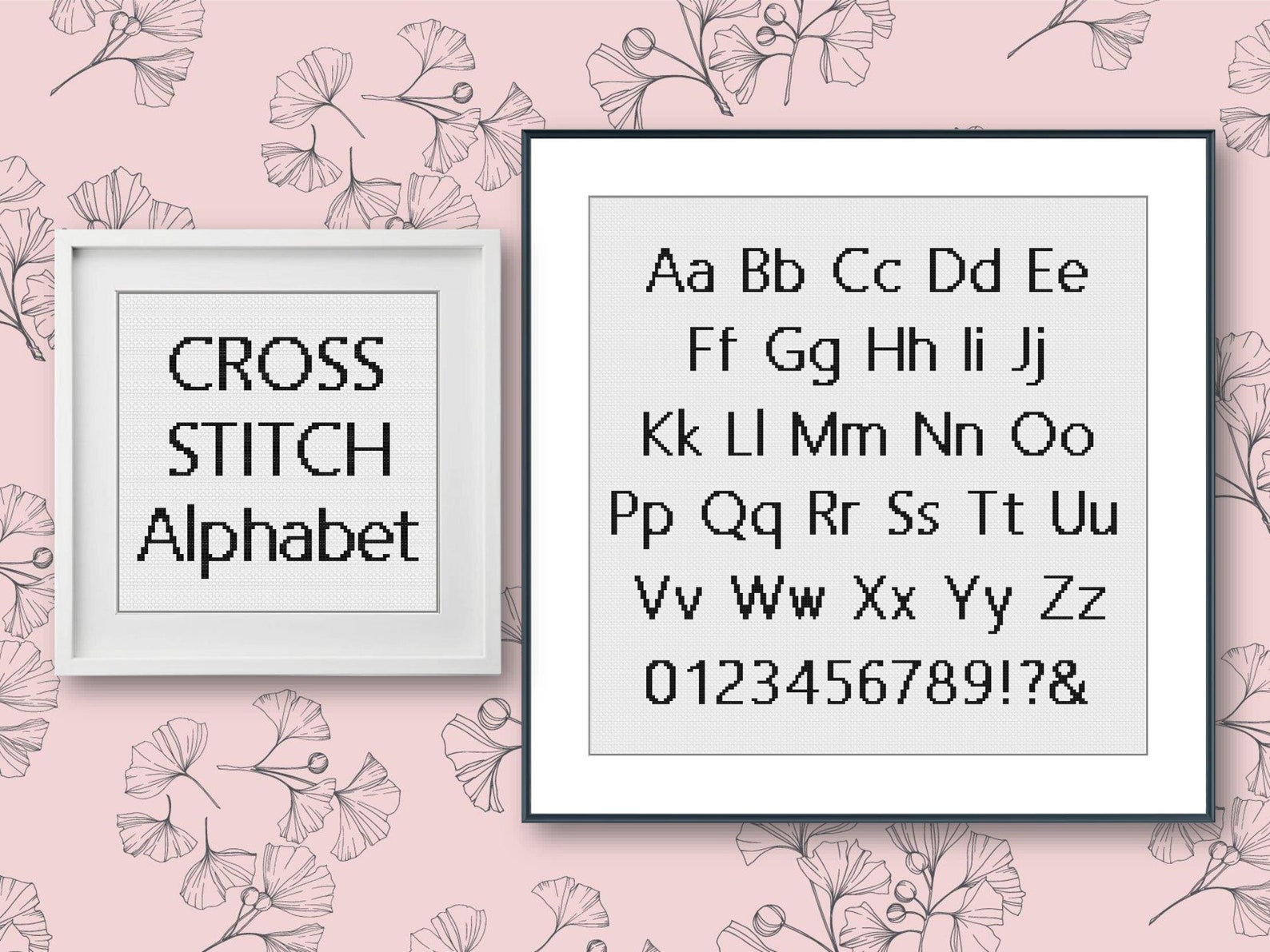 Classic Cross Stitch Alphabet Pattern, Easy Cross Stitch Letters ...