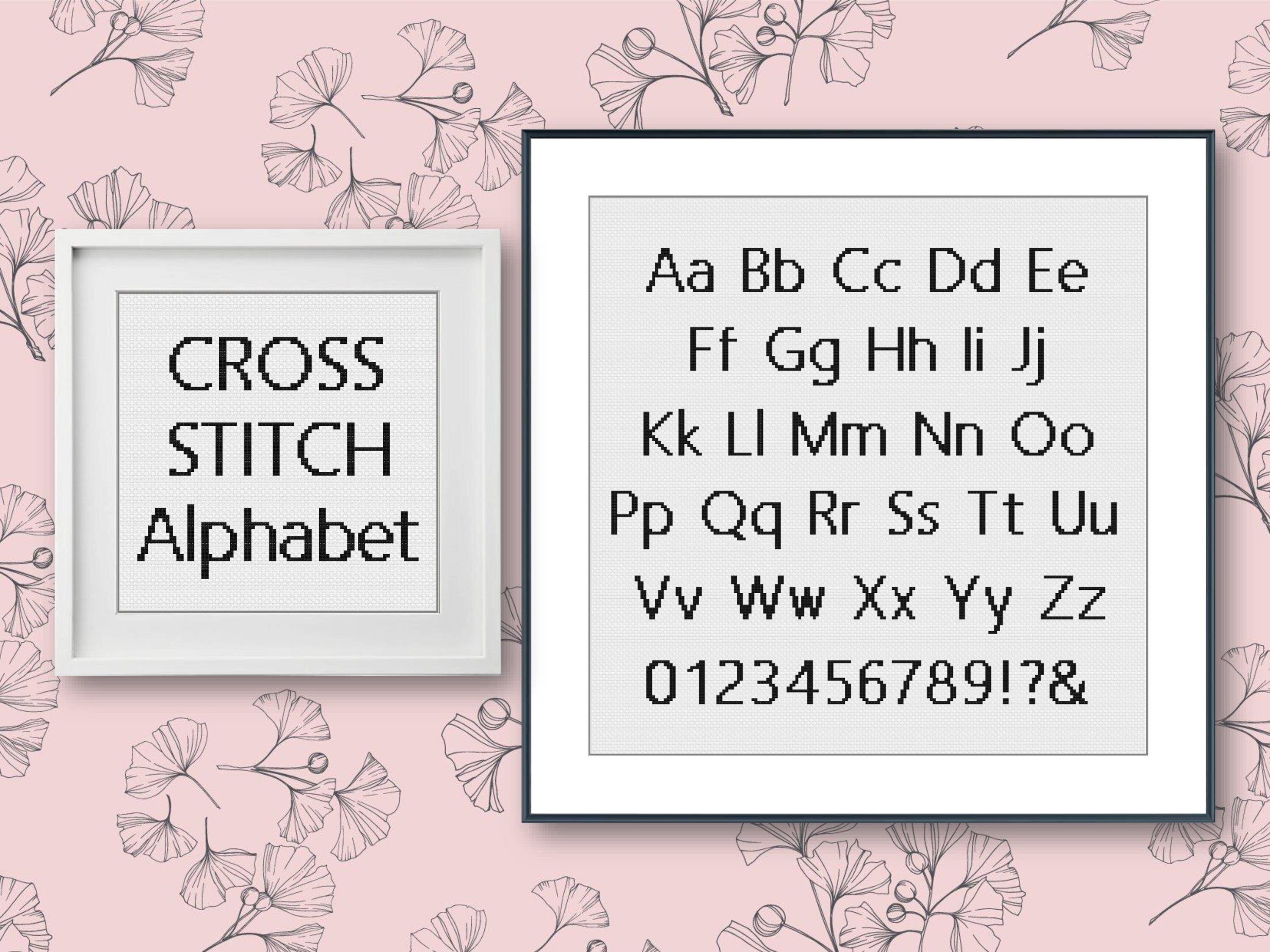 Classic Cross Stitch Alphabet Pattern, Easy Cross Stitch Letters ...