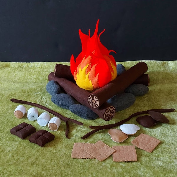 Felt Campfire - Etsy