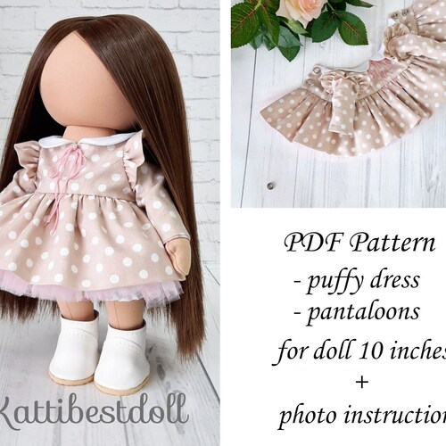 Doll Clothes Pattern PDF Pattern Template for Doll Sewing - Etsy