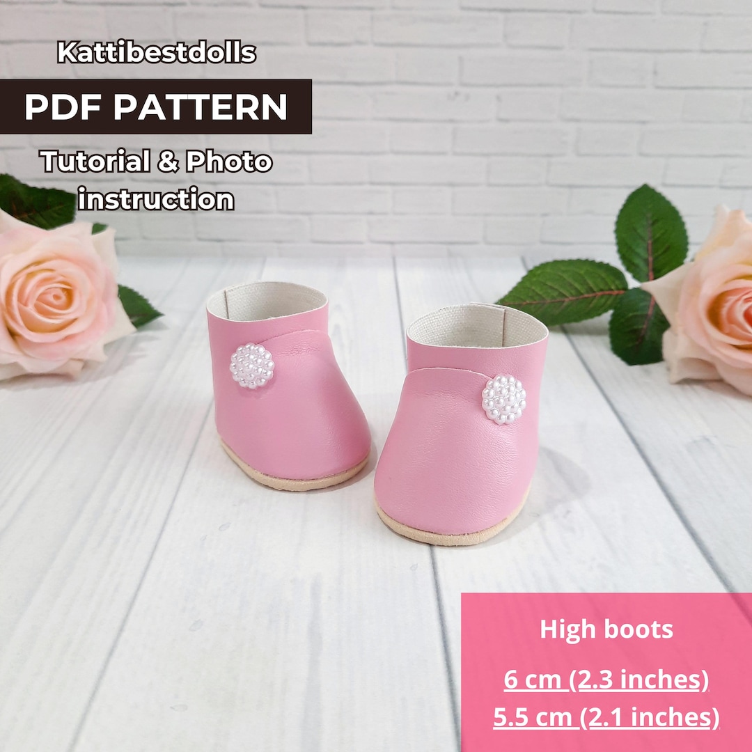 Doll High Boot PDF Pattern: 10-11 Inch Dolls (digital Download) - Etsy