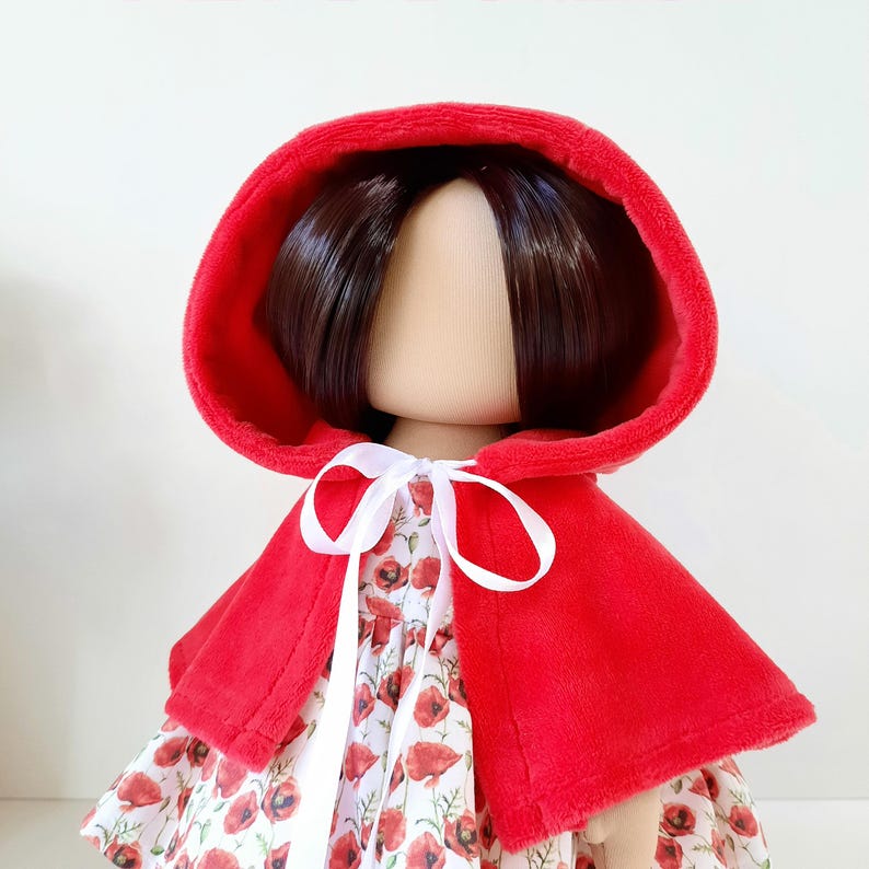 Little Red Riding Hood Doll Cape Sewing Pattern: 11 Inch Dolls (PDF ...