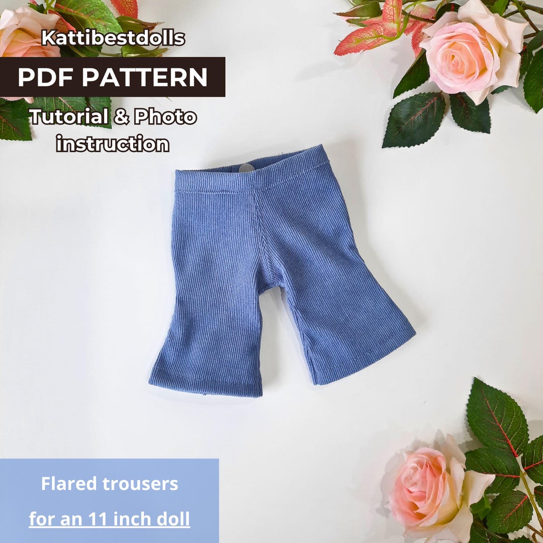 DIY Doll Clothes Sewing Tutorial, 11 Inch Doll Clothes Pattern, Sewing ...