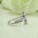14k Rose Gold Heart Shaped Claddagh Moissanite Diamond Wedding Band ...