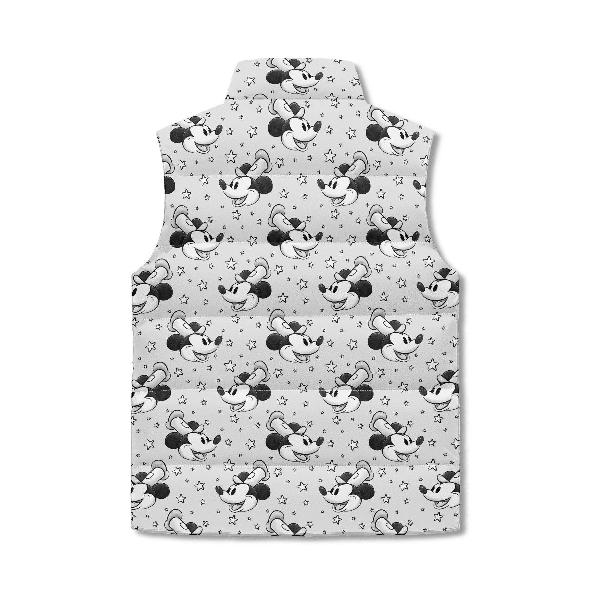 Steamboat Willie Puffer Vest Unisex Mickey Mouse Puffer Vest Men's and ...