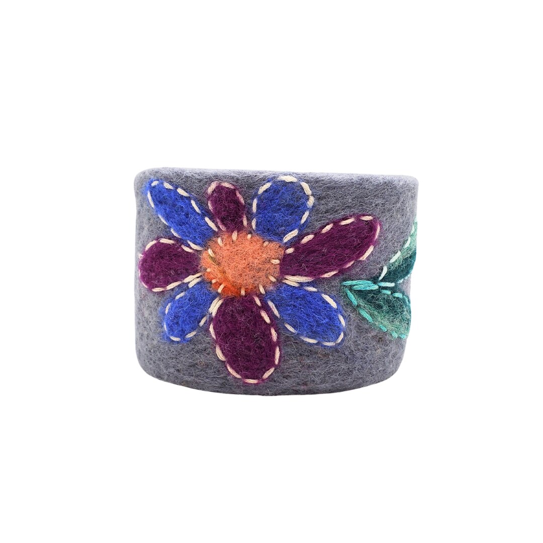 Felt Bowl Felt Flower Bowl - Etsy