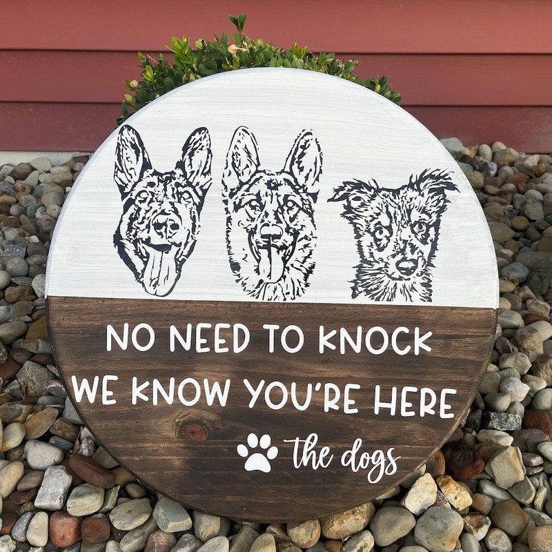 Dog Door Sign - Etsy