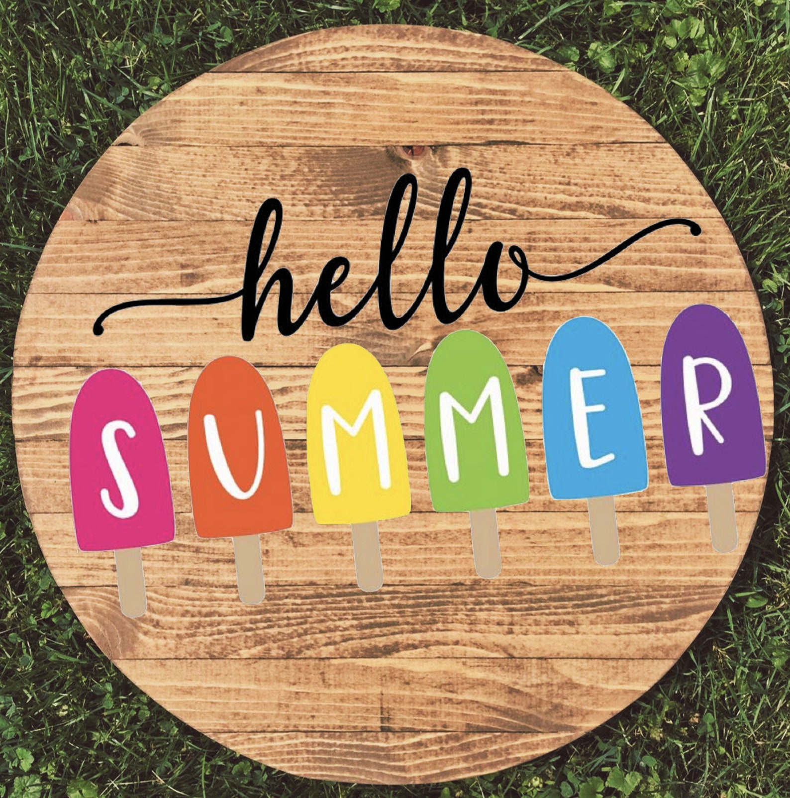 Hello Summer Door Sign / Hello Summer Front Door Sign / Hello - Etsy