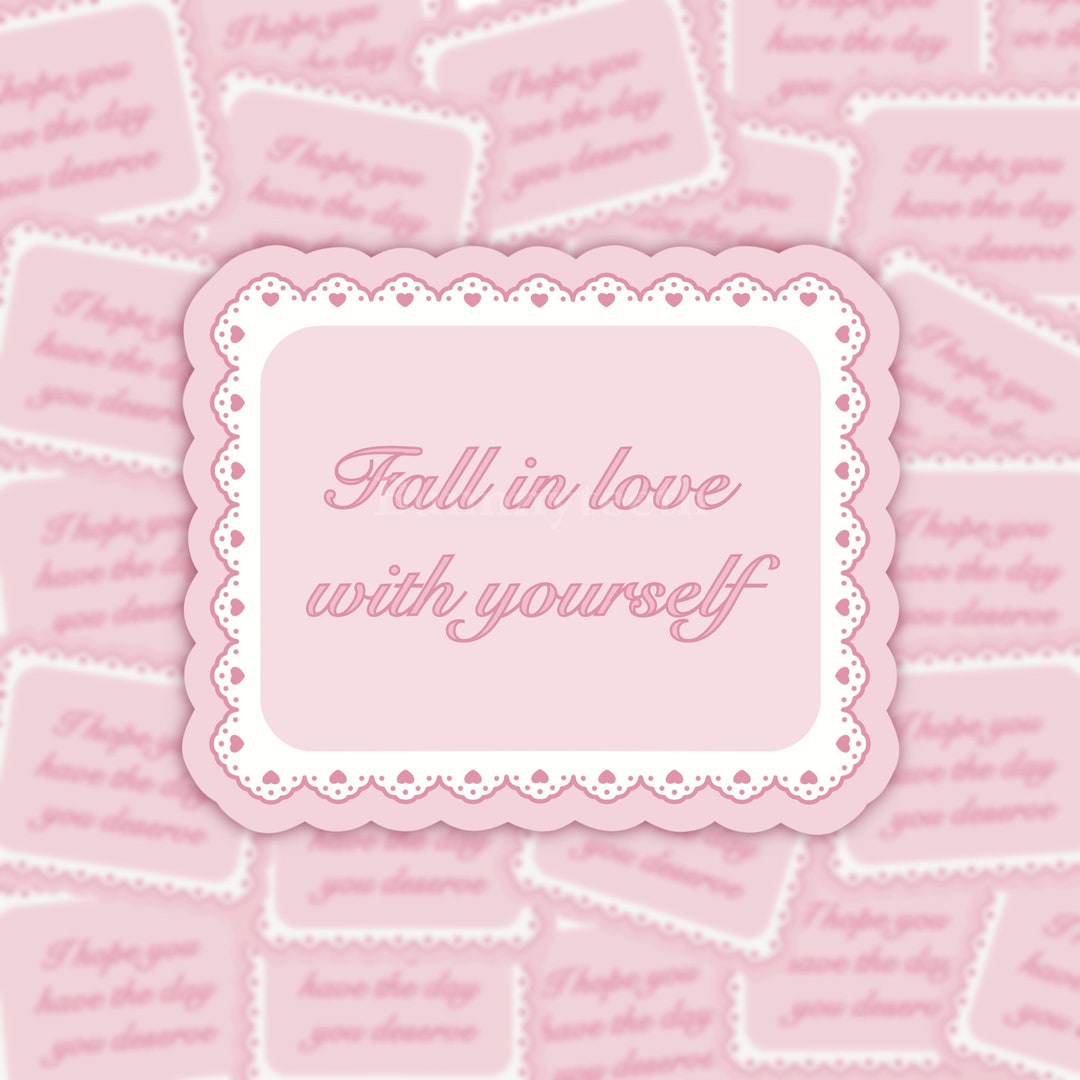 Coquette Stickers Motivational Quotes Handmade Self Care - Etsy