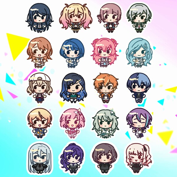 Project Sekai Charms Stickers - Etsy