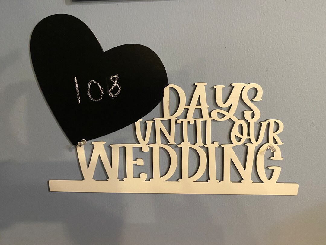 Days Until Our Wedding Sign. - Etsy