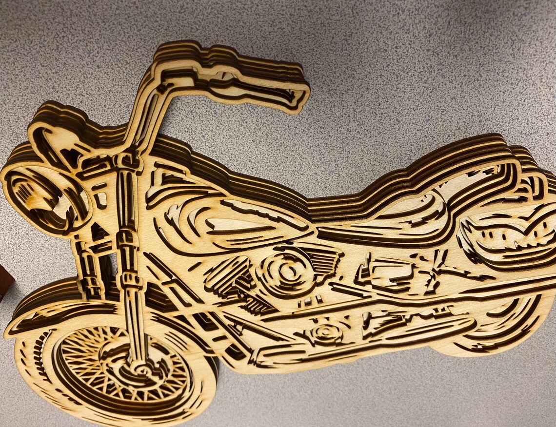 5 Layer Motorcycle Wall Hanging - Etsy