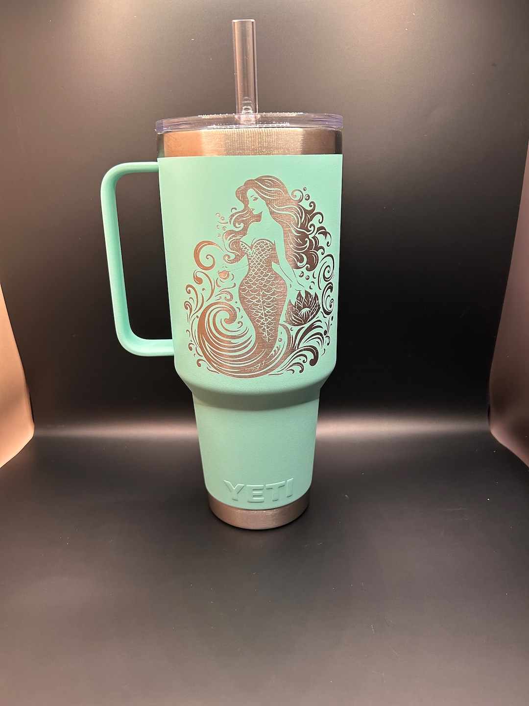 Mermaid Engraved Yeti Tumbler - Etsy