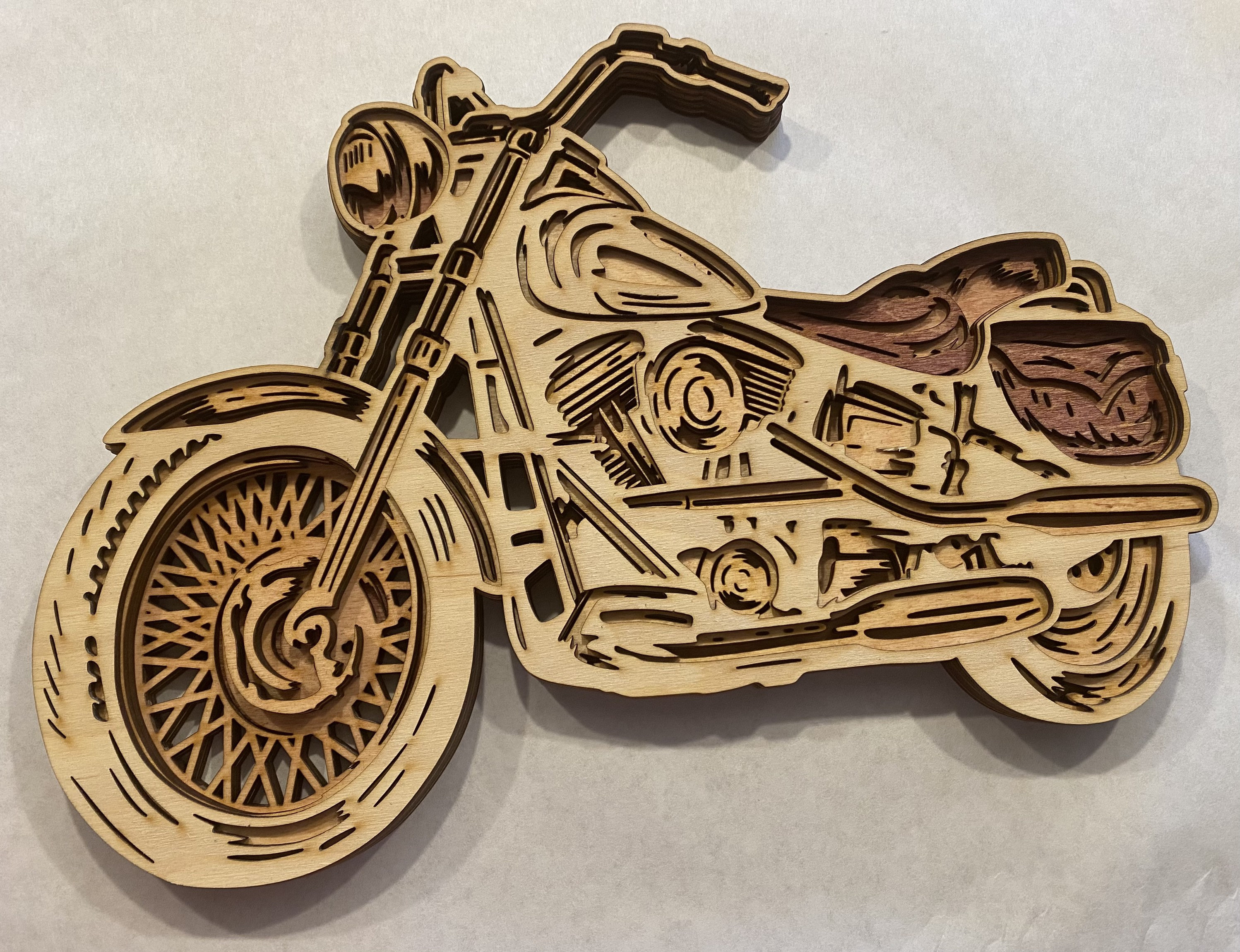 5 Layer Motorcycle Wall Hanging - Etsy