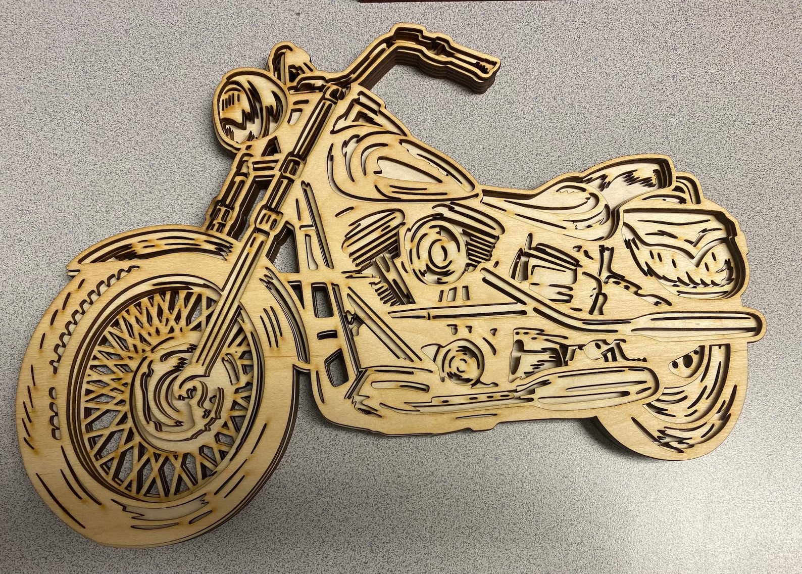 5 Layer Motorcycle Wall Hanging - Etsy