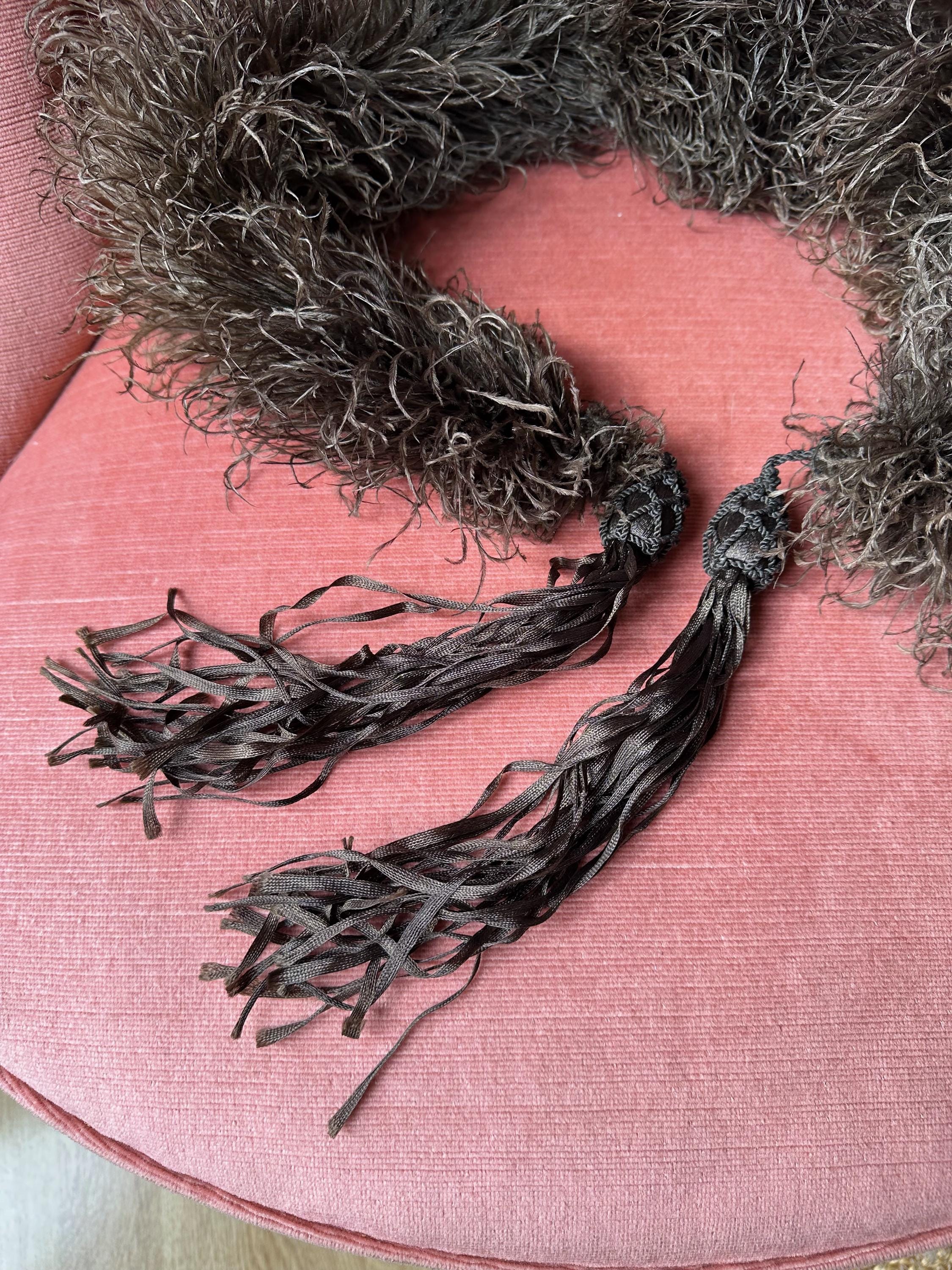 Rare! Antique Ostrich Feather Boa C.1920 - 20s Vintage Flapper Boa ...