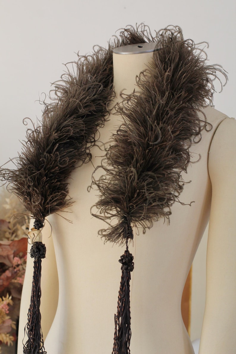 Rare! Antique Ostrich Feather Boa C.1920 - 20s Vintage Flapper Boa ...