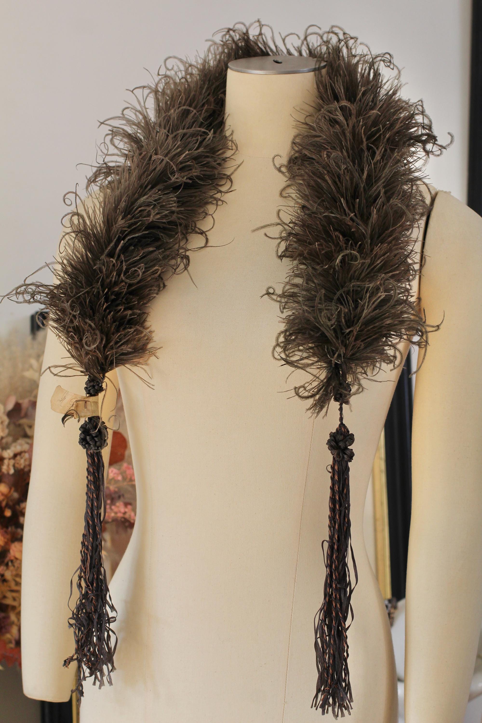 Rare! Antique Ostrich Feather Boa C.1920 - 20s Vintage Flapper Boa ...