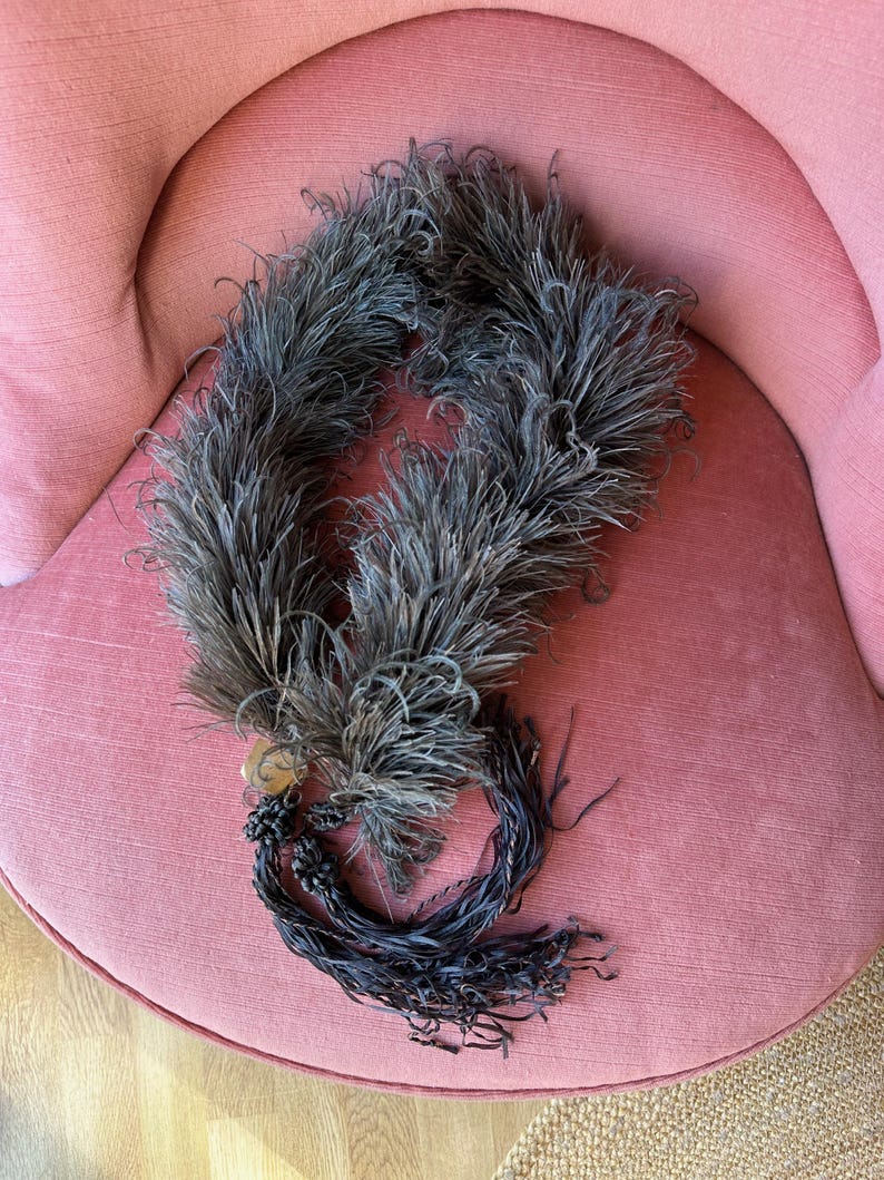 Rare! Antique Ostrich Feather Boa C.1920 - 20s Vintage Flapper Boa ...
