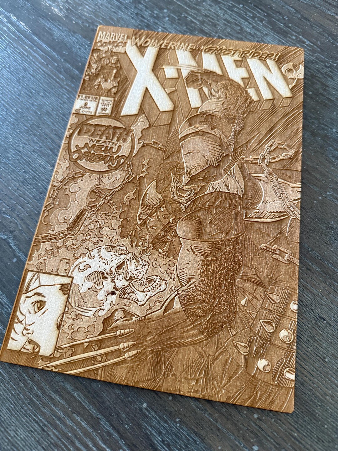 Laser Engraved Wood Comic Book Covers - Etsy