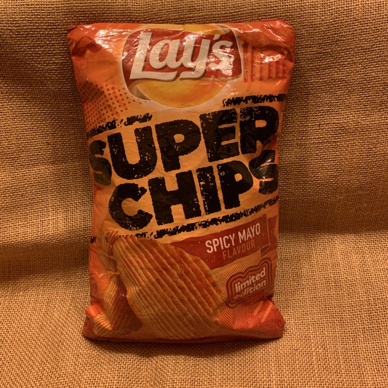 Lays Limited Edition spicy Mayo/ Pizza Chips Upcycled Pouch - Etsy