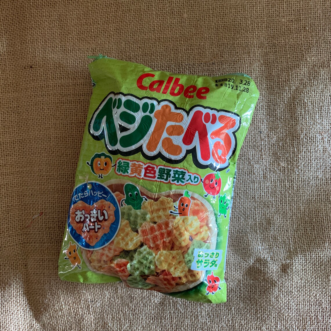 Calbee Veggie Chips Upcycled Bolsa - Etsy España