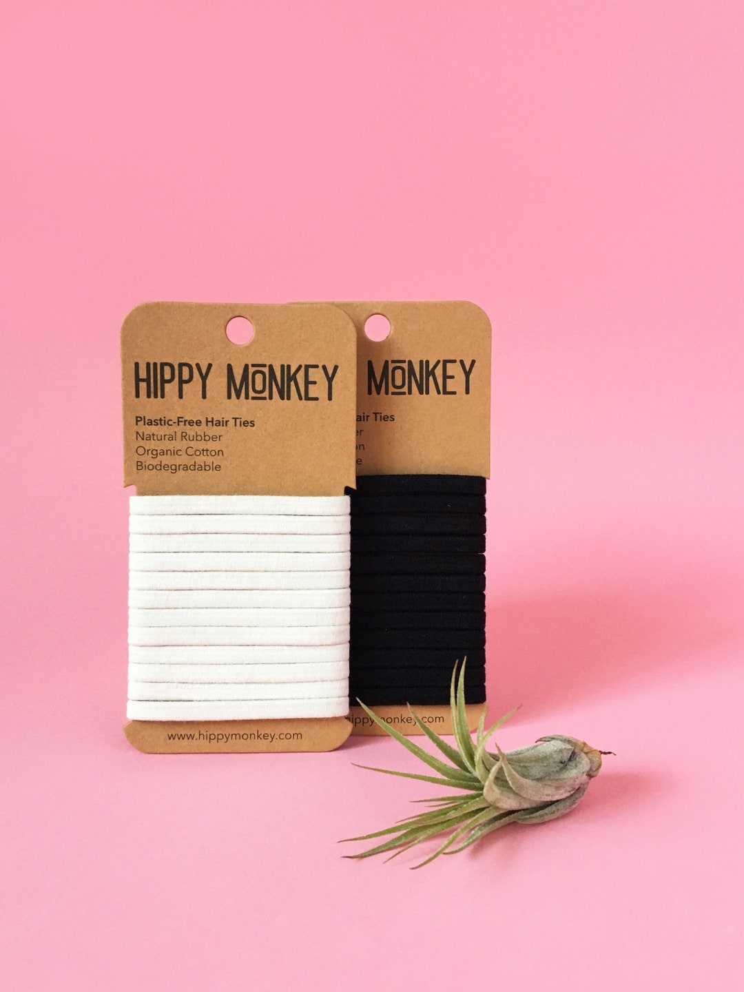 12 Organic Cotton Hair Ties | Plastic Free Rubber Hair Ties ...