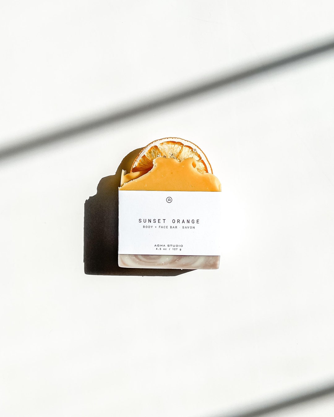 Sunset Orange Soap Bar | Natural Citrus Soap, Handmade Body + Face Bar ...