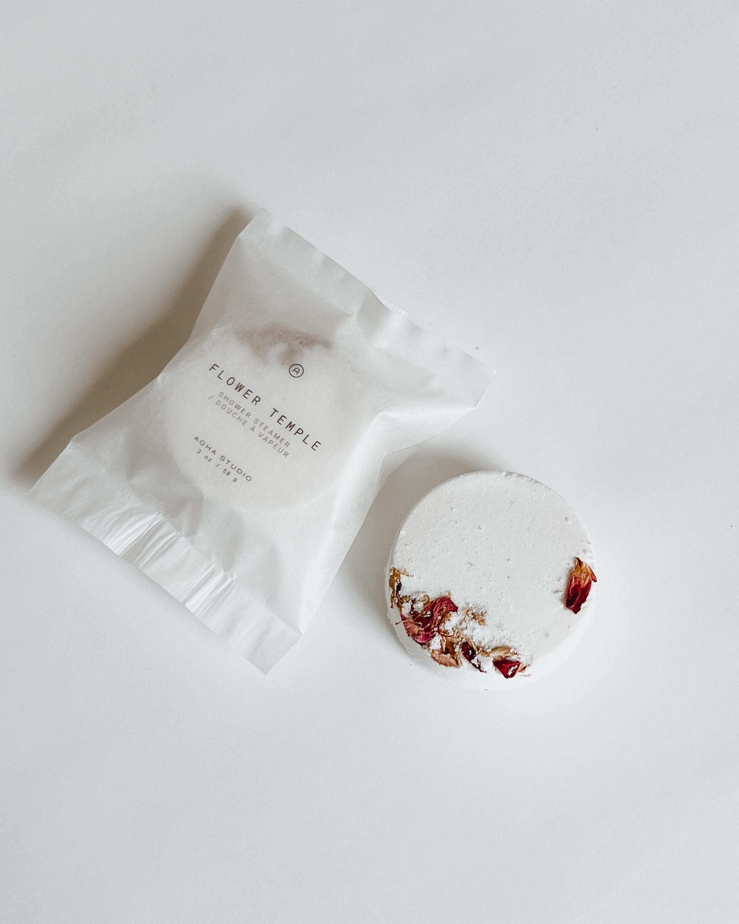 Flower Temple Shower Steamer | Floral Aromatherapy Shower Tablet With ...