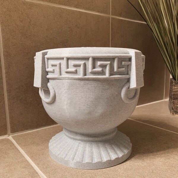 Greek Key Vase - Etsy