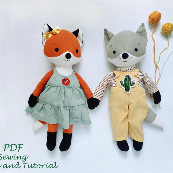 Fox Sewing Pattern - Etsy