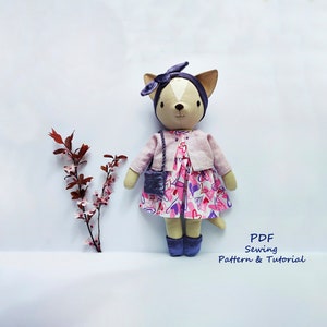 PDF Cat With Clothes Sewing Pattern & Tutorial Kitten Sewing - Etsy