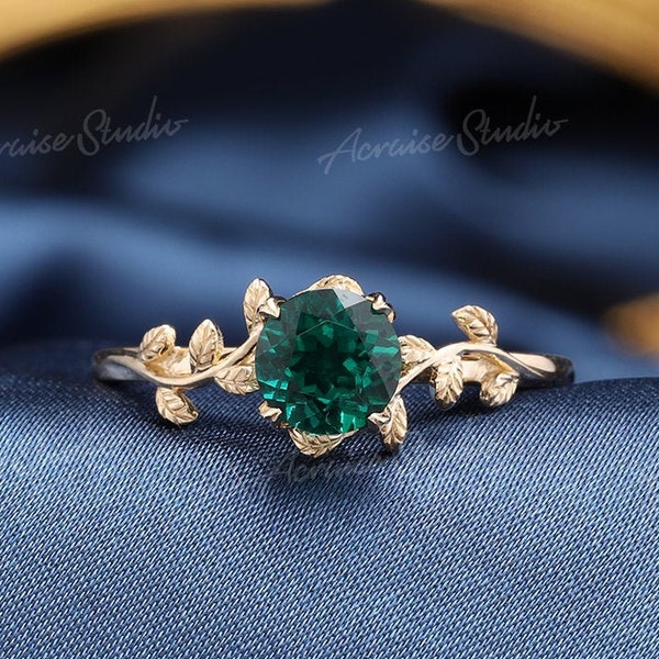 Vine Engagement Ring - Etsy