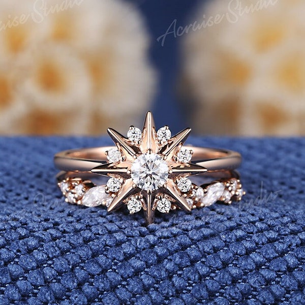 Star Engagement Ring - Etsy