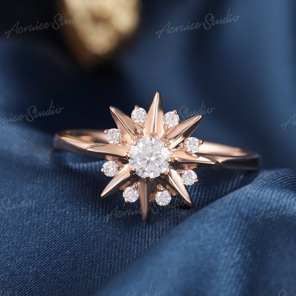 Star Engagement Ring - Etsy