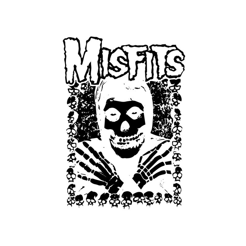 Misfits Crimson Skull Punk Graphic// PNG Transparent Background 2 ...
