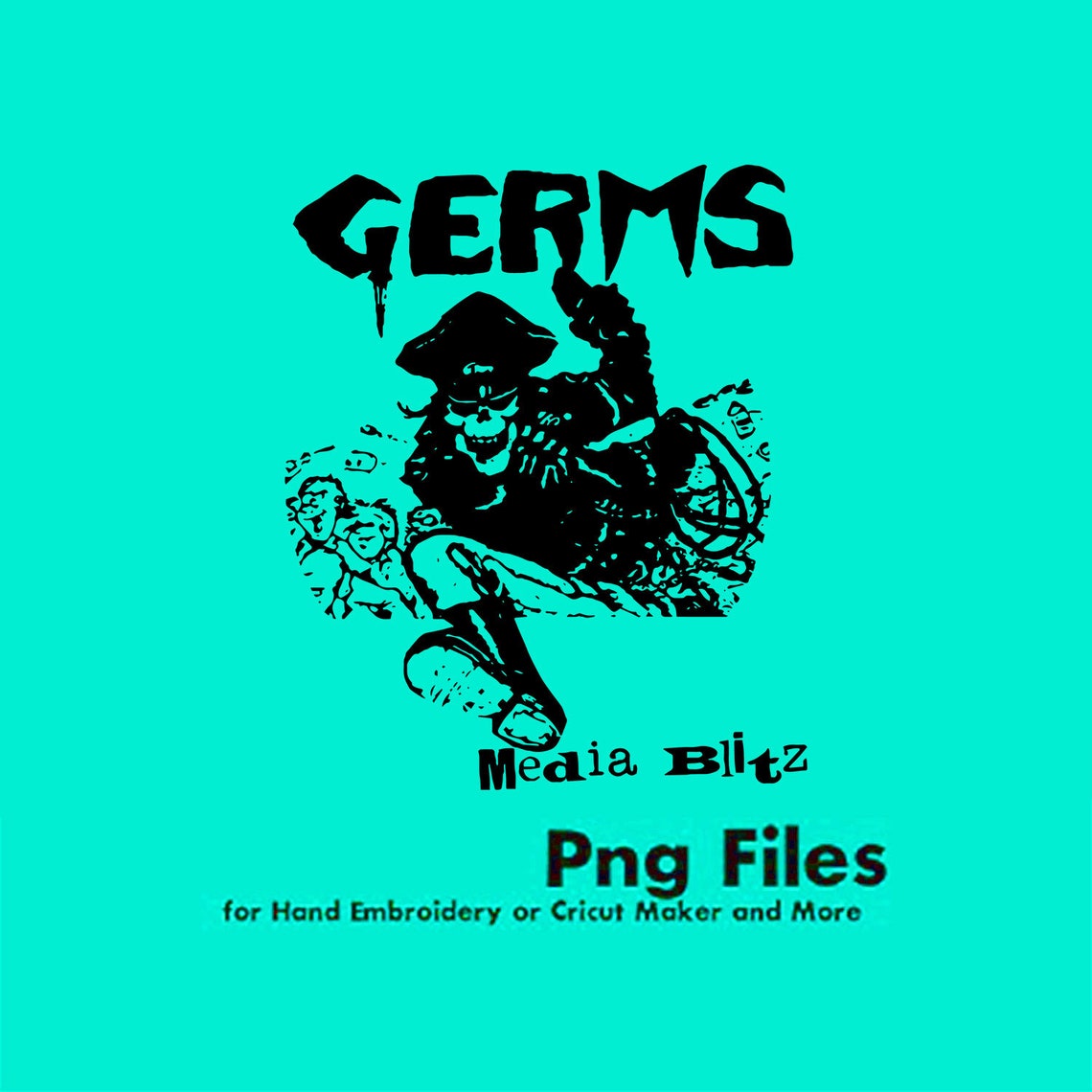 Germs Media Blitz// Punk Rock // Screen Print Design for Making Own ...