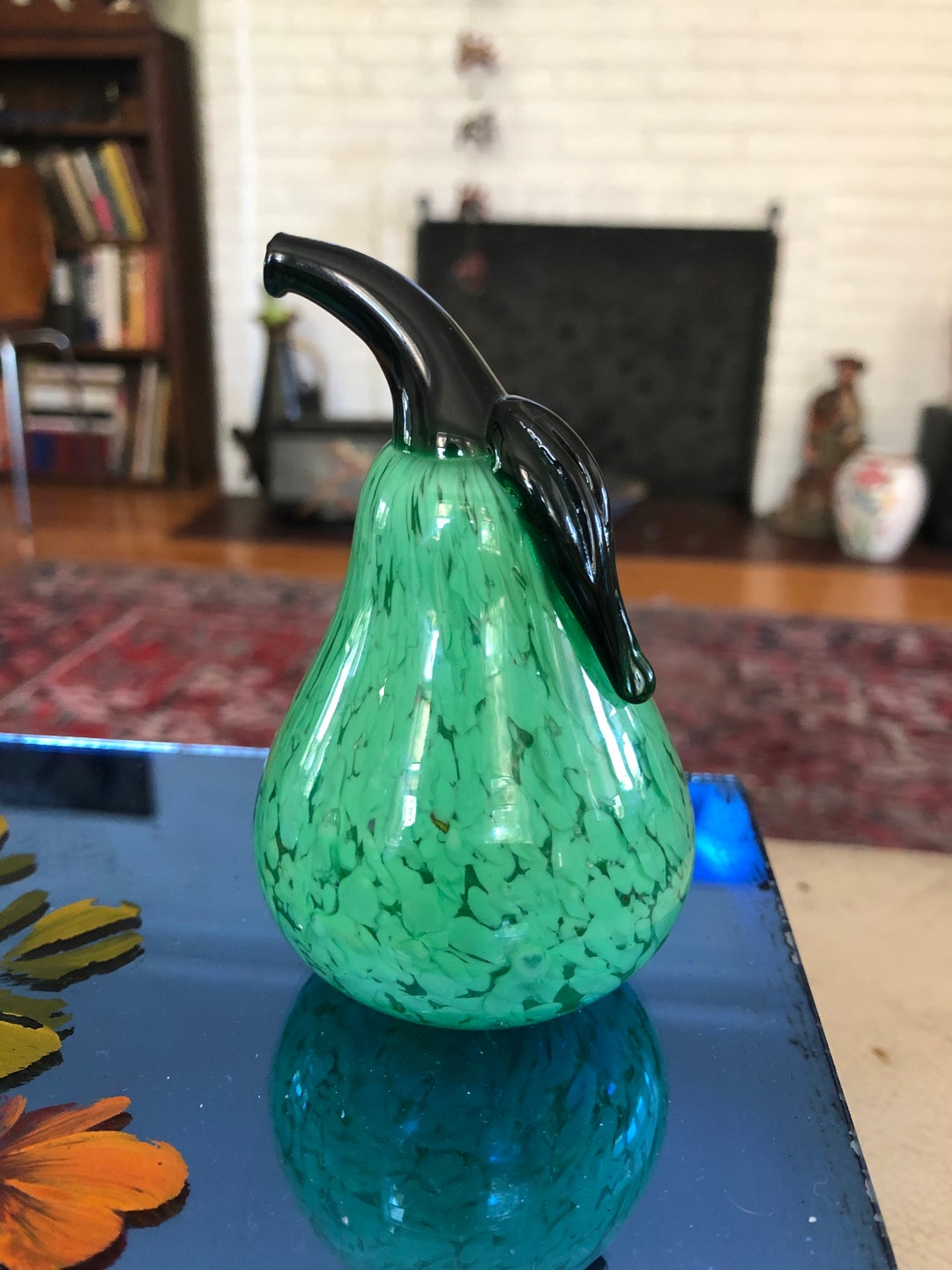 Murano Style Glass Pear, Paperweight or Object D’art, PEARFECT ...