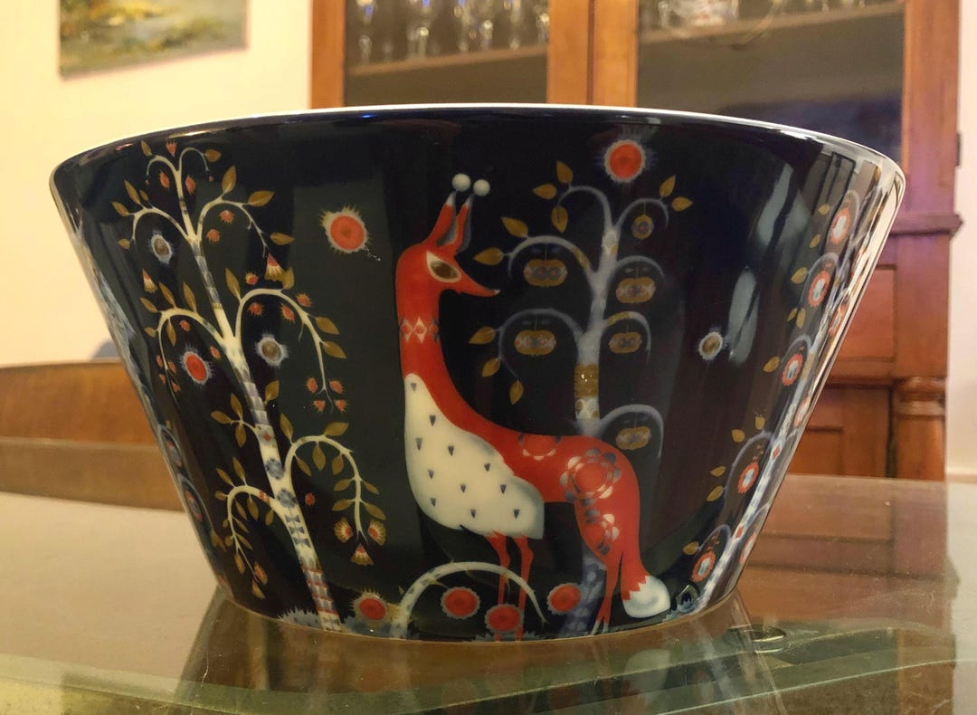 Iittala Taika Serving Bowl in Blue, Porcelain Design by Klaus ...