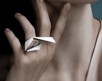 Geometric Shape Ring - Etsy