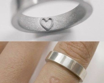 Heart Design Ring - Etsy