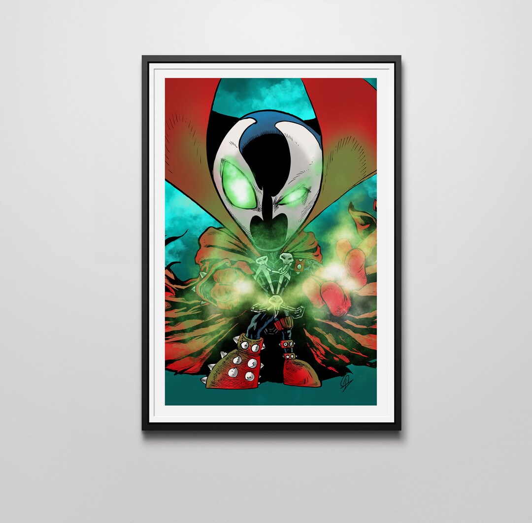 Chibi Spawn 12”x18” Signed Art Print - Etsy