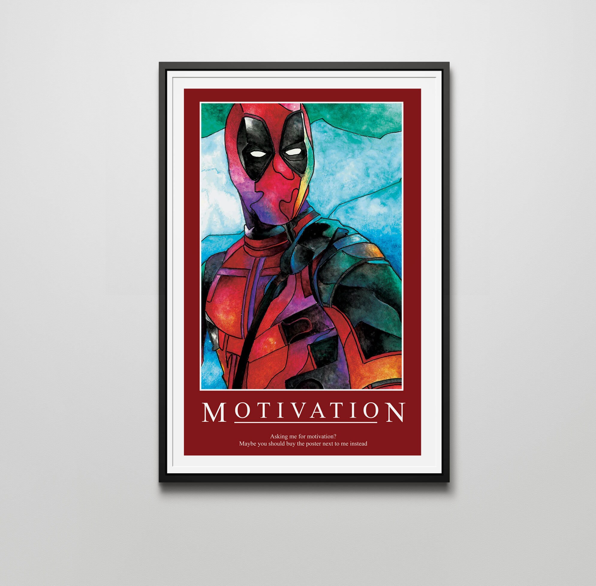 Deadpool 12x18 Signed Motivational Art Print in - Etsy