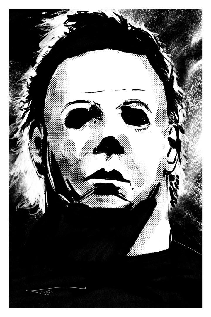 Michael Myers Signed Portrait 12"x18" Art Print | College Dorm Decor ...